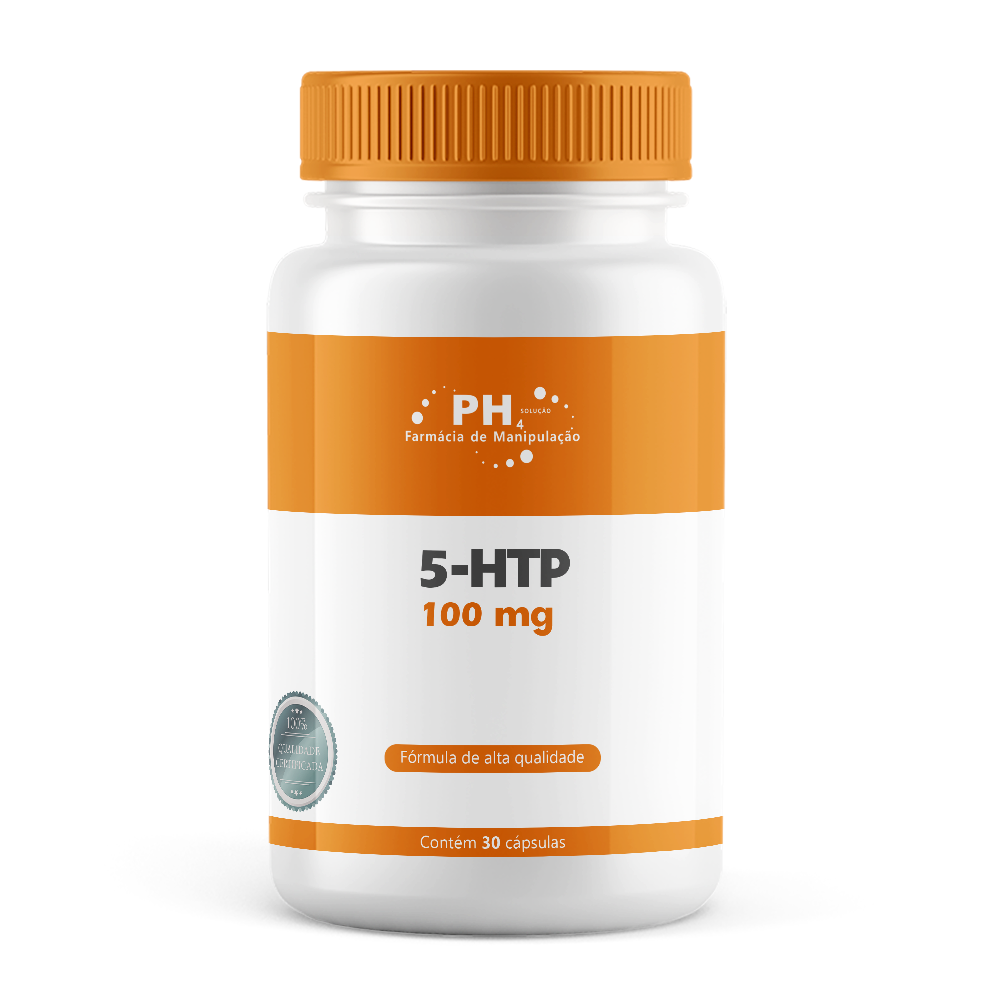5-HTP 100mg 30 Cápsulas - Ph4 Solução - Farmácia de Manipulação