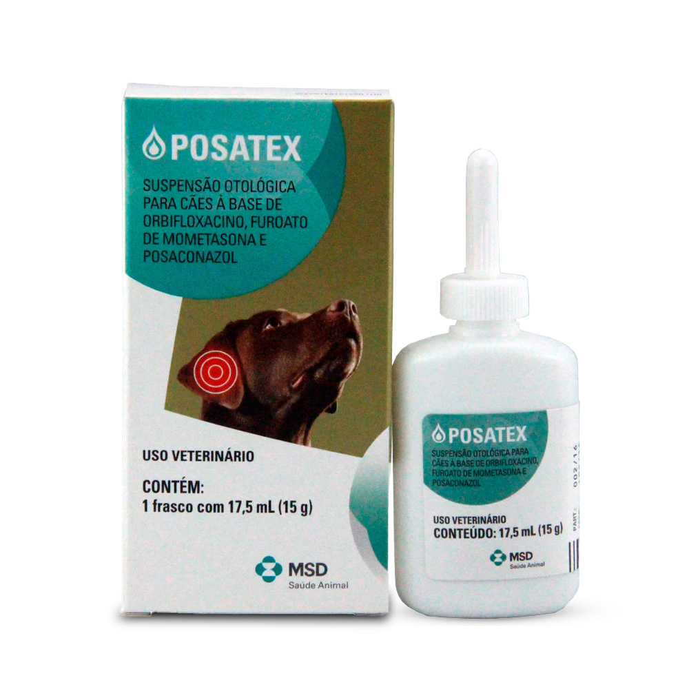 Posatex Suspensão Otológica para Cães 17,5 ml - Farmácia Popular Pet