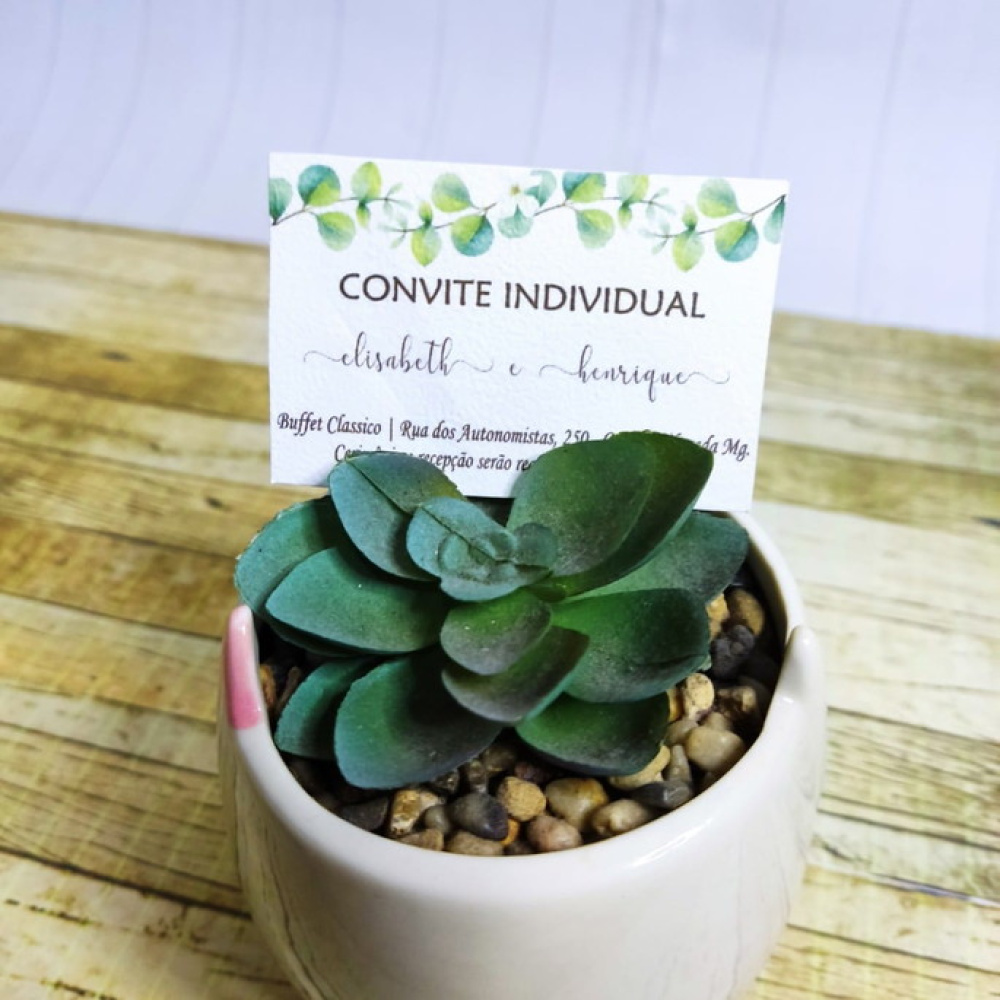 Convite Individual Personalizado Verde Oliva - Feito à Mão - Feito À ...