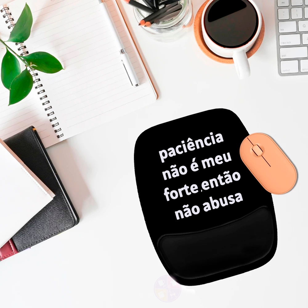 Mouse Pad Ergonômico Retangular - Fêká Personalizados