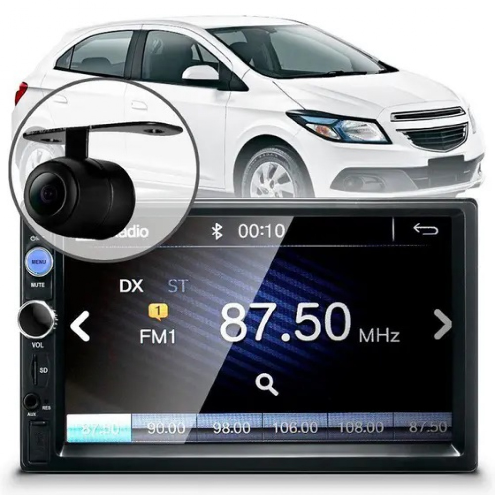 Central Multimídia Mp5 Ônix Joy Bluetooth Câmera Espelhamento - FG Imports