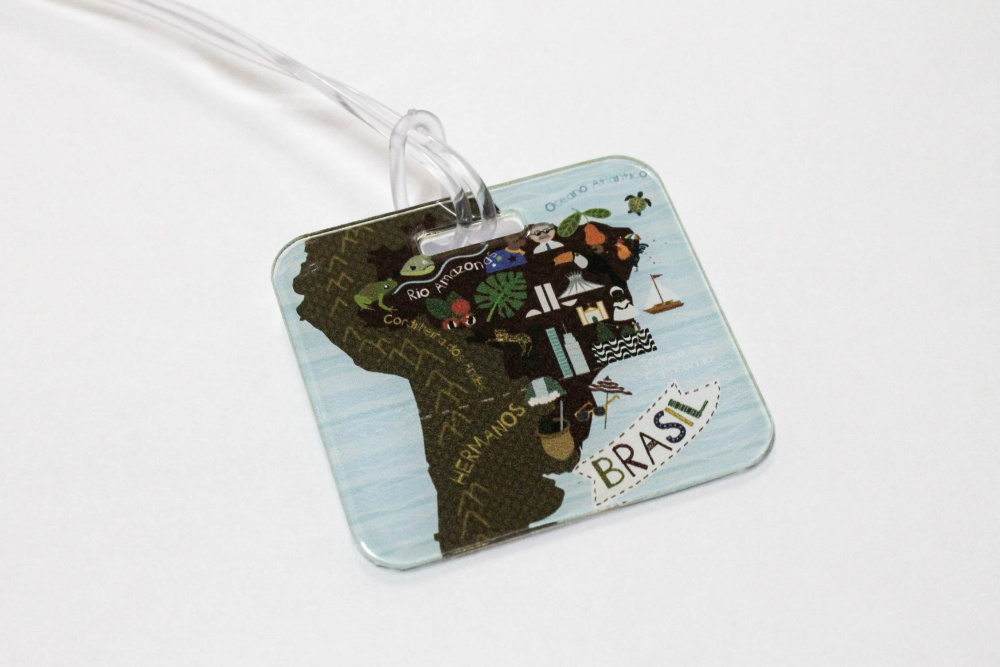 Mini Tag De Mala Mapa Brasil Finestrino