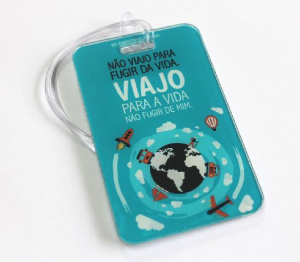 Tag de Mala Viajo Para a Vida - Finestrino