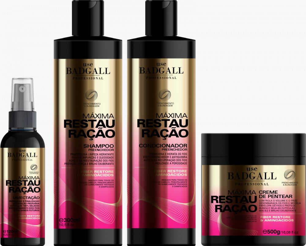 Kit máxima restauração 4 passos - UseBadGall