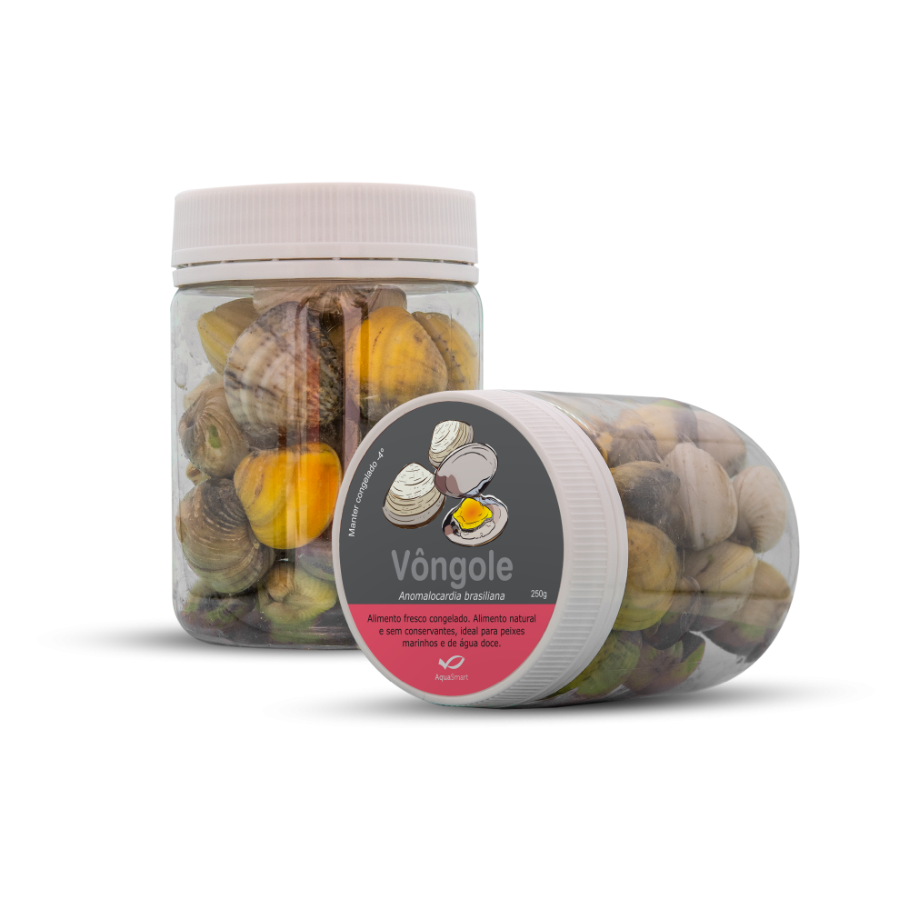 Vôngole Congelado Puro e Natural o segredo para um aquário vibrante ...