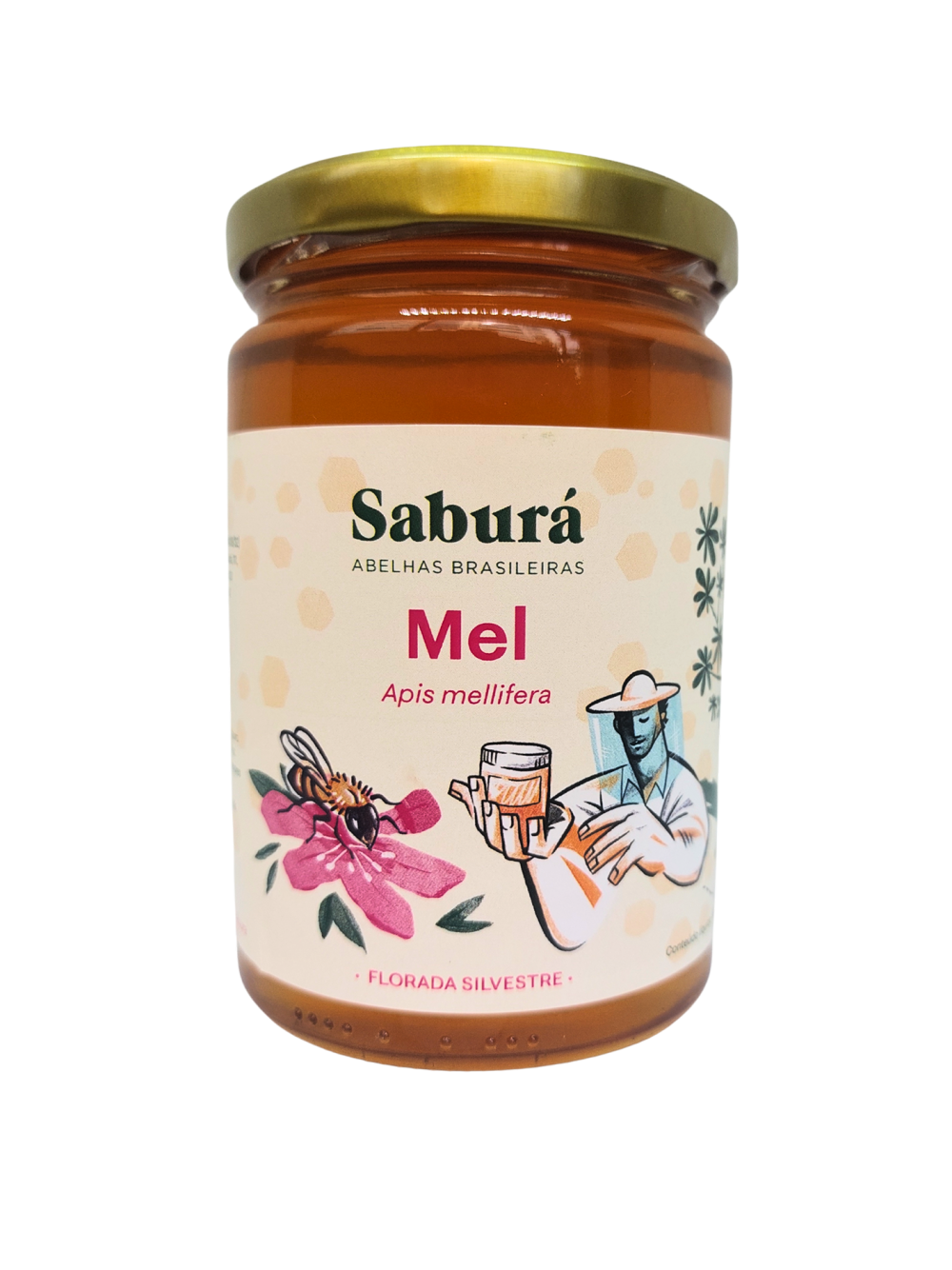 Mel silvestre da Serra Catarinense (450g) - Saburá Abelhas Brasileiras