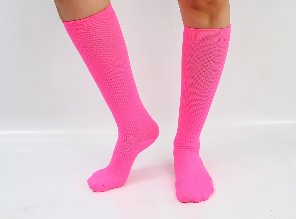 Meia Compressiva Pink - Flor Menina Calçados