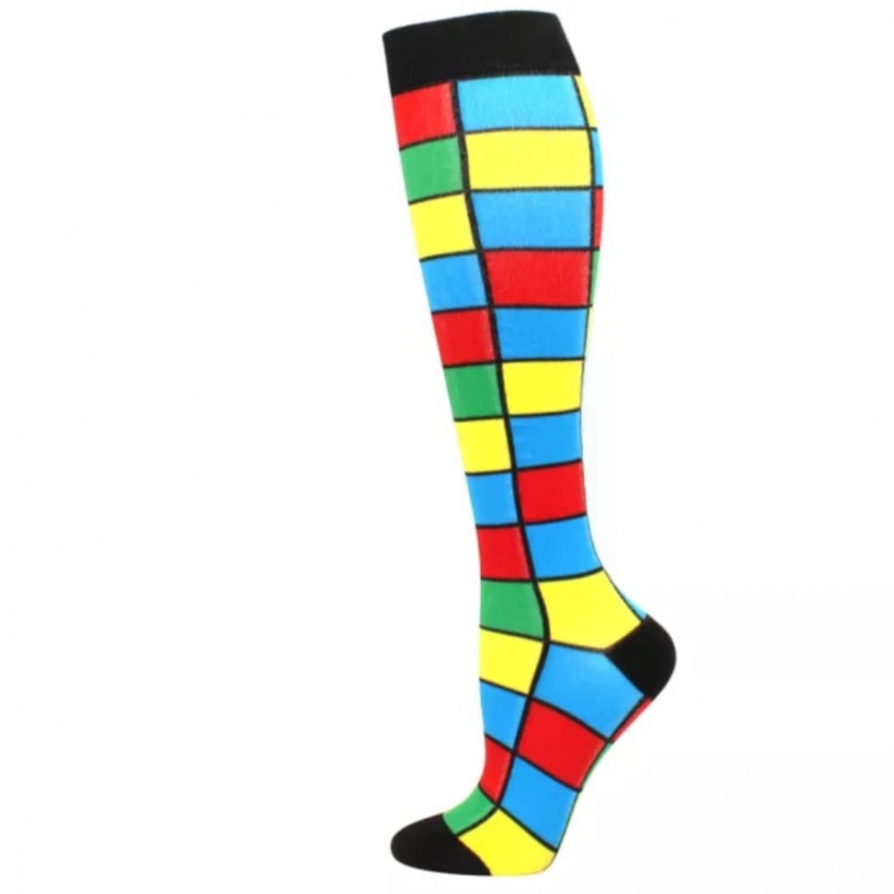 Meia Compressiva Mondrian - Flor Menina Calçados