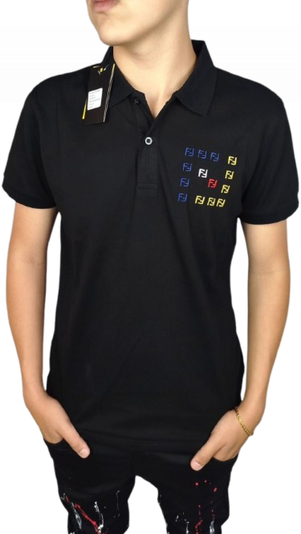 Camisa Polo Importada Fndi - FLY HIGH MULTIMARCAS