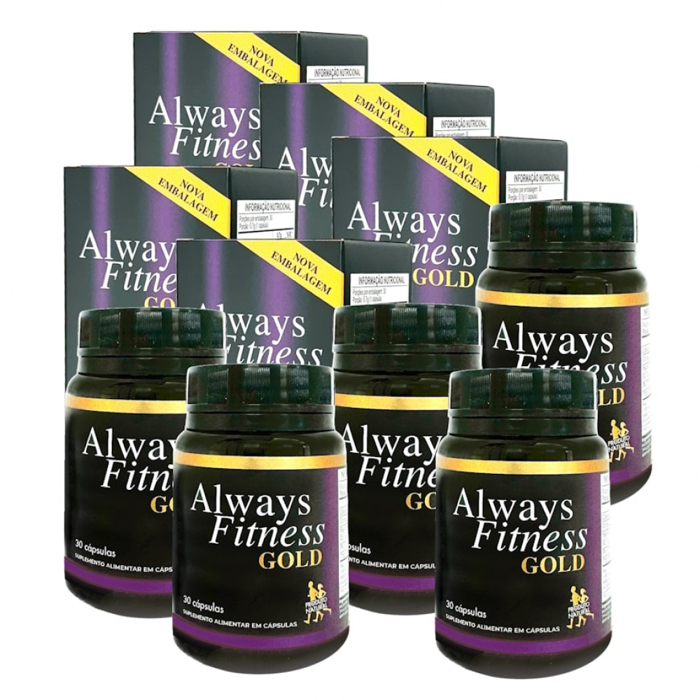 Always Fitness Gold em um Kit com 5 potes - Forfarma