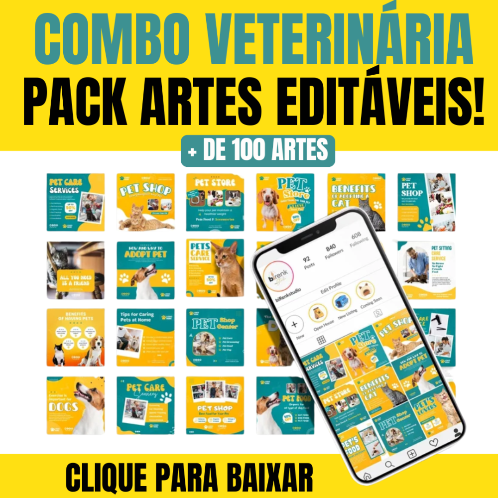 Pack Vet - Crie Artes Incríveis a partir de Modelos Prontos e 100% ...