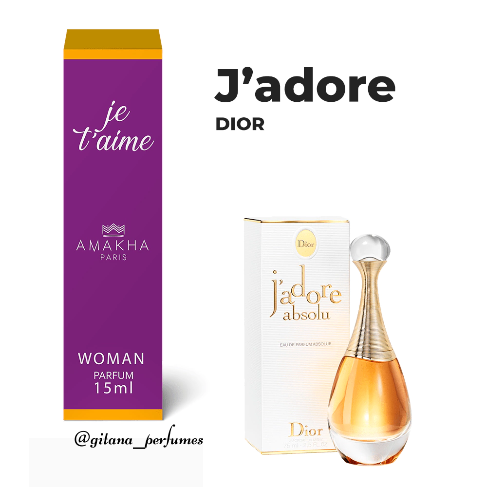 Perfume Jet'aime Amakha Paris (Contratipo J'adore) - Gitana Perfumes