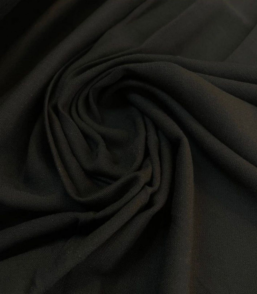 TECIDO PLANO VISCOLINHO LISO - PRETO - 1,50M DE LARGURA - G7 Tecidos