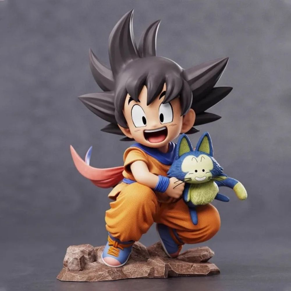 Action Figure Goku Criança com Pelúcia Colecionável Dragon Ball - Geek ...