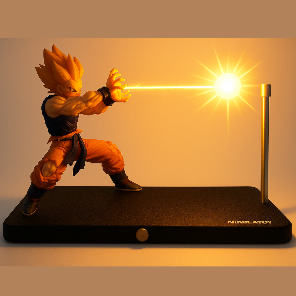 Action Figure Son Goku Luminária Kamehameha com Luz LED | Dragon Bal ...