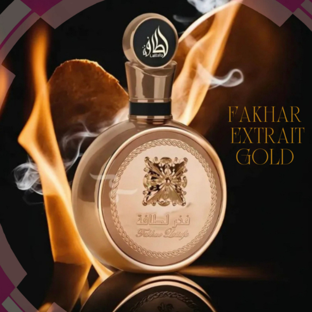 Falhar Extrait de Parfum Gold Lattafa 100ml perfume arabe - Loja Ana Milk