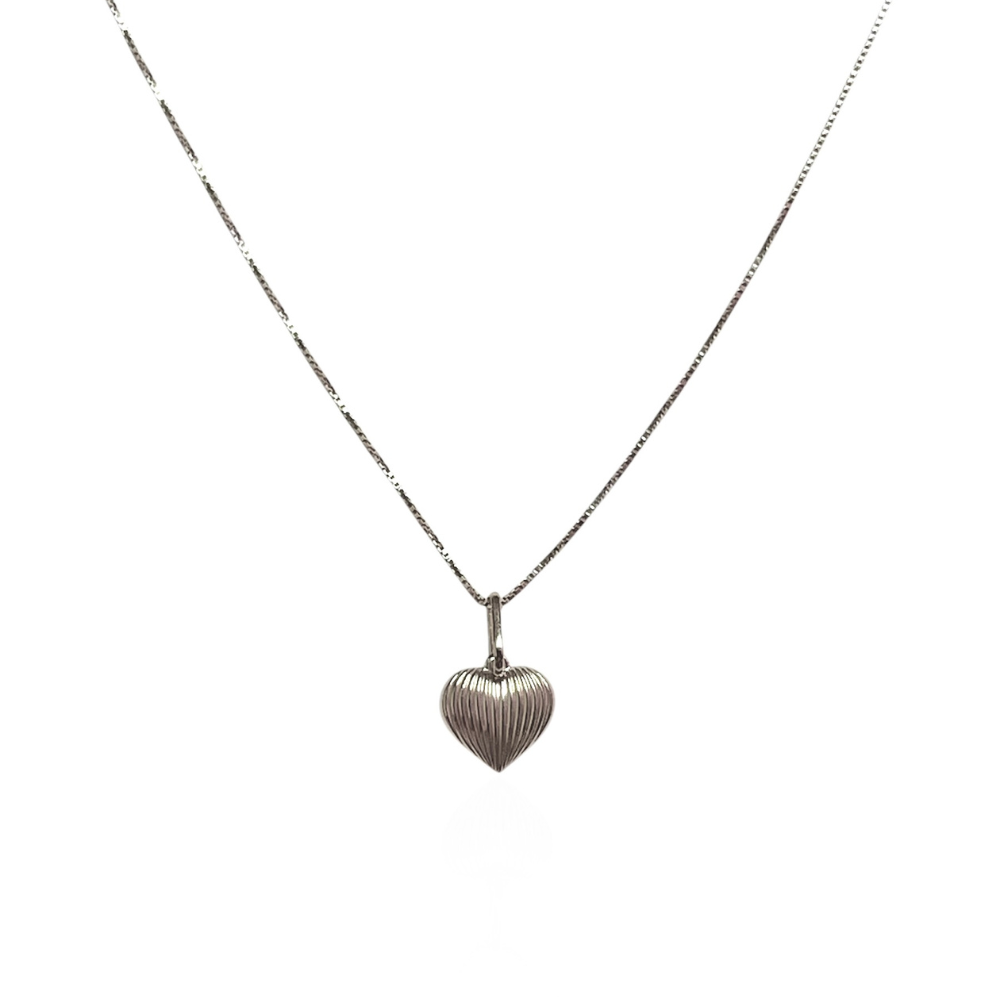 Colar coração liso - Golden Flower brand