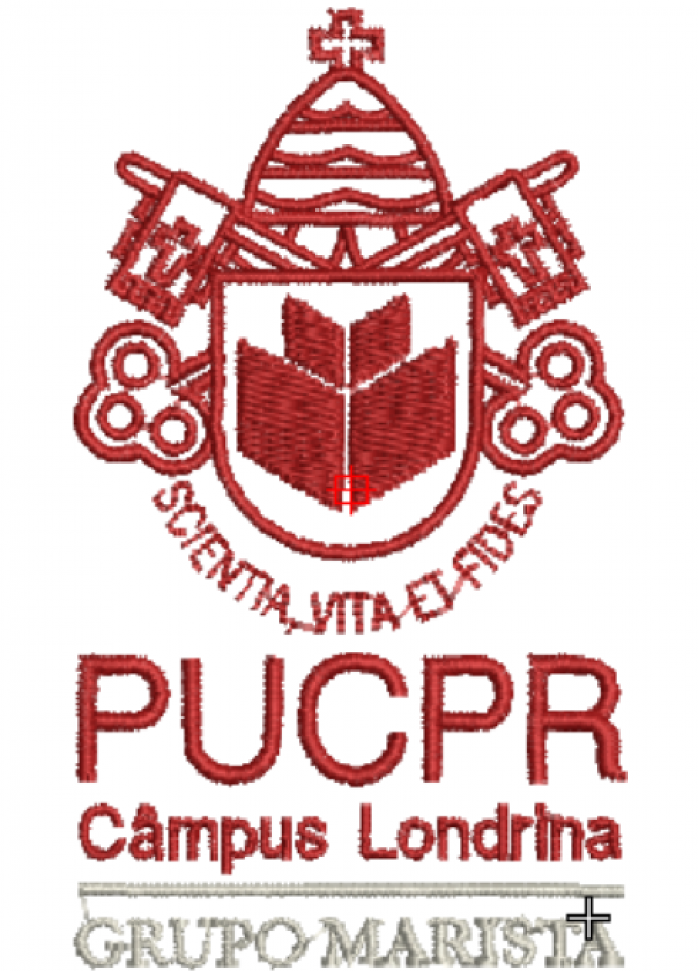 Logo PUC PR - Londrina - Gorete Jalecos