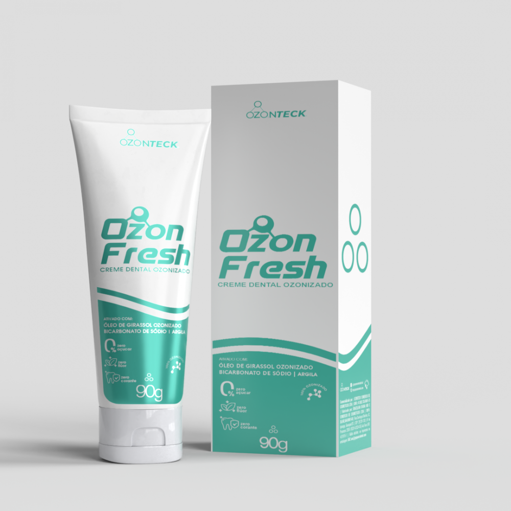 Creme Dental Ozonizado Ozon Fresh - Ozonteck Loja - Loja Online de Bem Estar Ozonteck