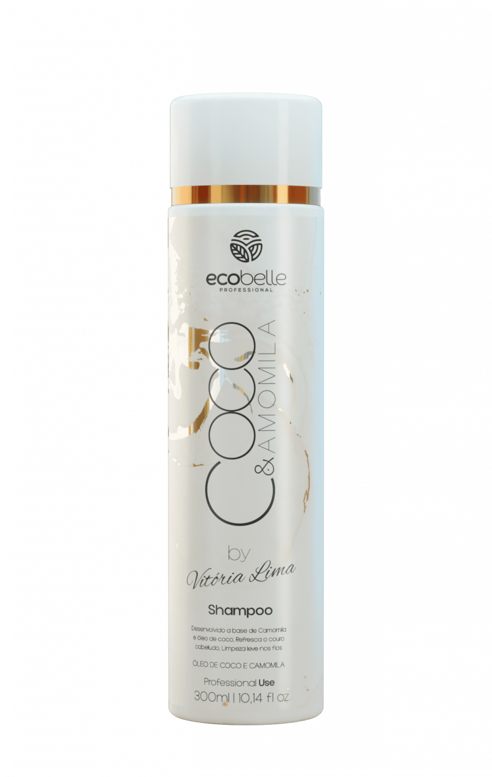 Shampoo Coco & Camomila by Vitória Lima EcoBelle - 300 mL - Grupo EcoBelle