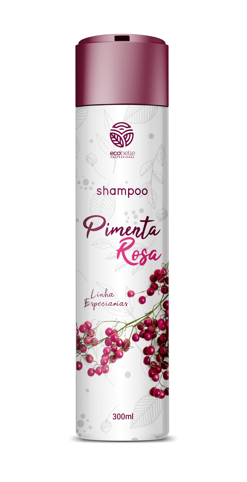 Shampoo Pimenta Rosa Eco Belle 300 mL - Grupo EcoBelle