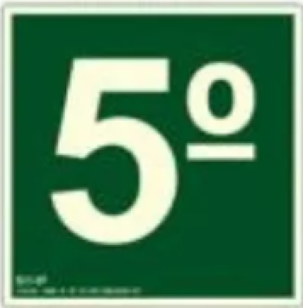 Placas de Sinalização de Andar Indicado - Segurança e Identificação ( 5 ...