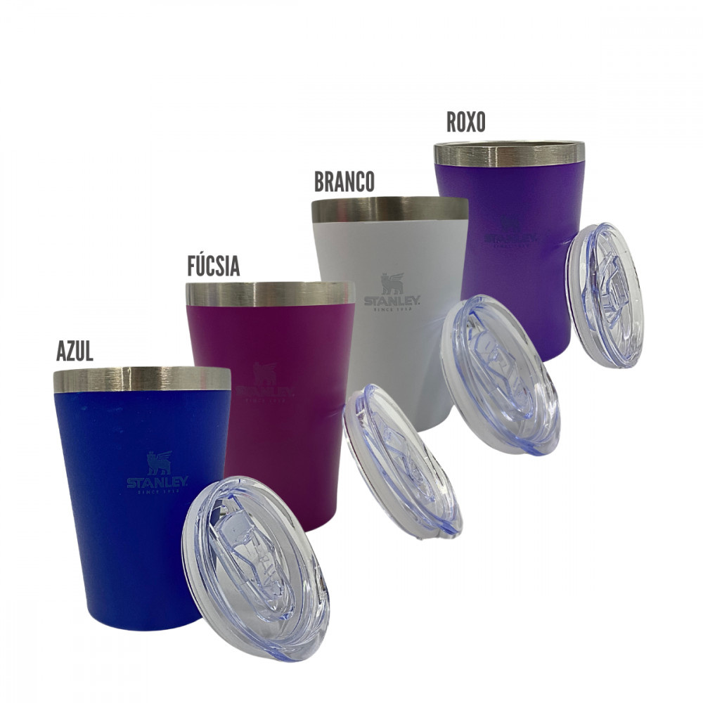 Mini Copo stanley Térmico em Aço Inox 360 ml Com Tampa - GVPLUS