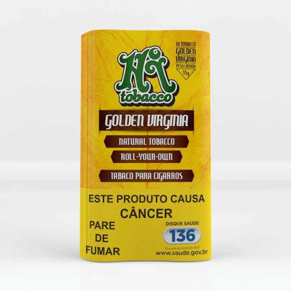 Tabaco Hi Tobacco Golden Virginia ( Caixa Com 6 Bags De 35g Cada ...