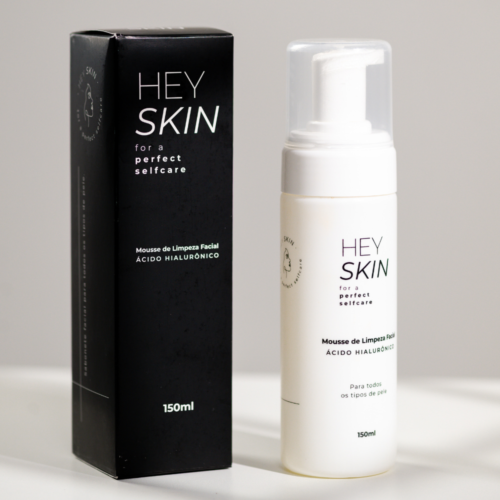 Espuma facial com Ácido Hialurônico e Aloe Vera - HEY SKIN