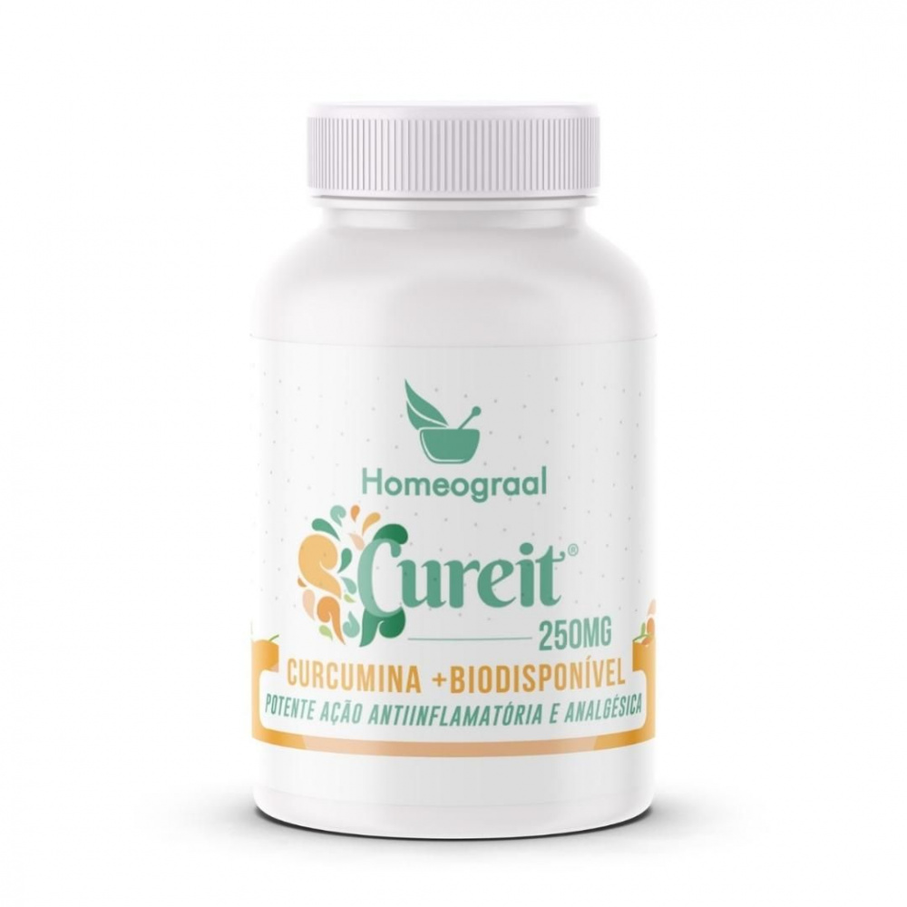 CUREIT (CURCUMINA +BIODISPONÍVEL)250MG / 60 CÁPSULAS - HOMEOGRAAL ...