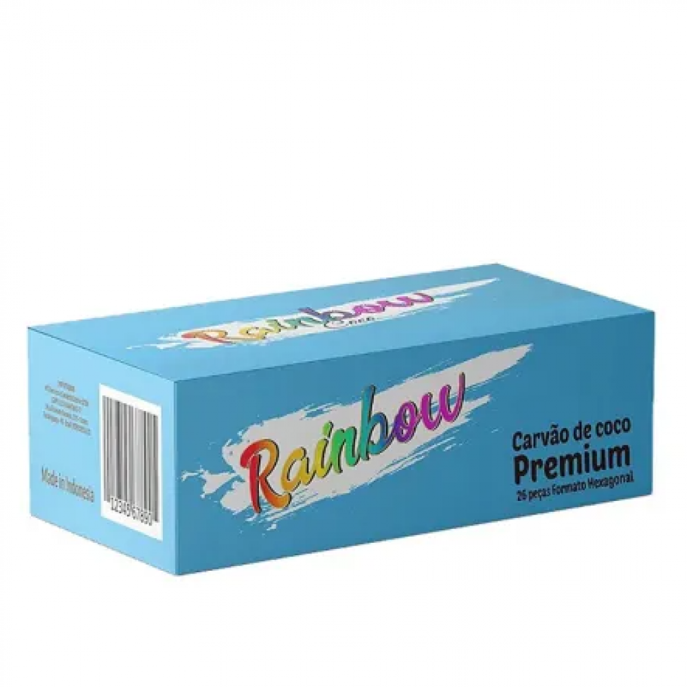 Carvão de Coco para Narguile Rainbow 500g - Hype Headshop