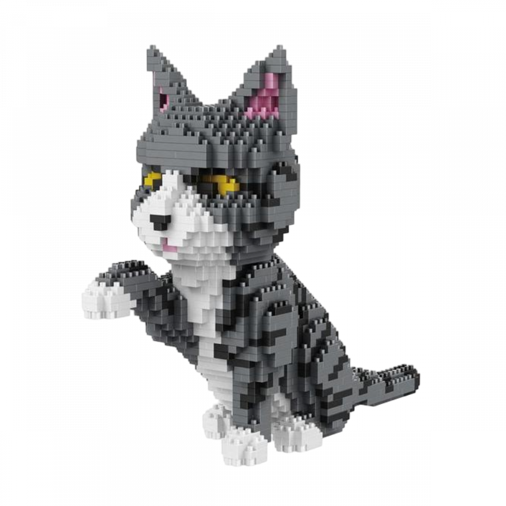 Bloco De Montar Padrão Lego Gato Gatinho Novo Grande 20cm - Hype Loja ...