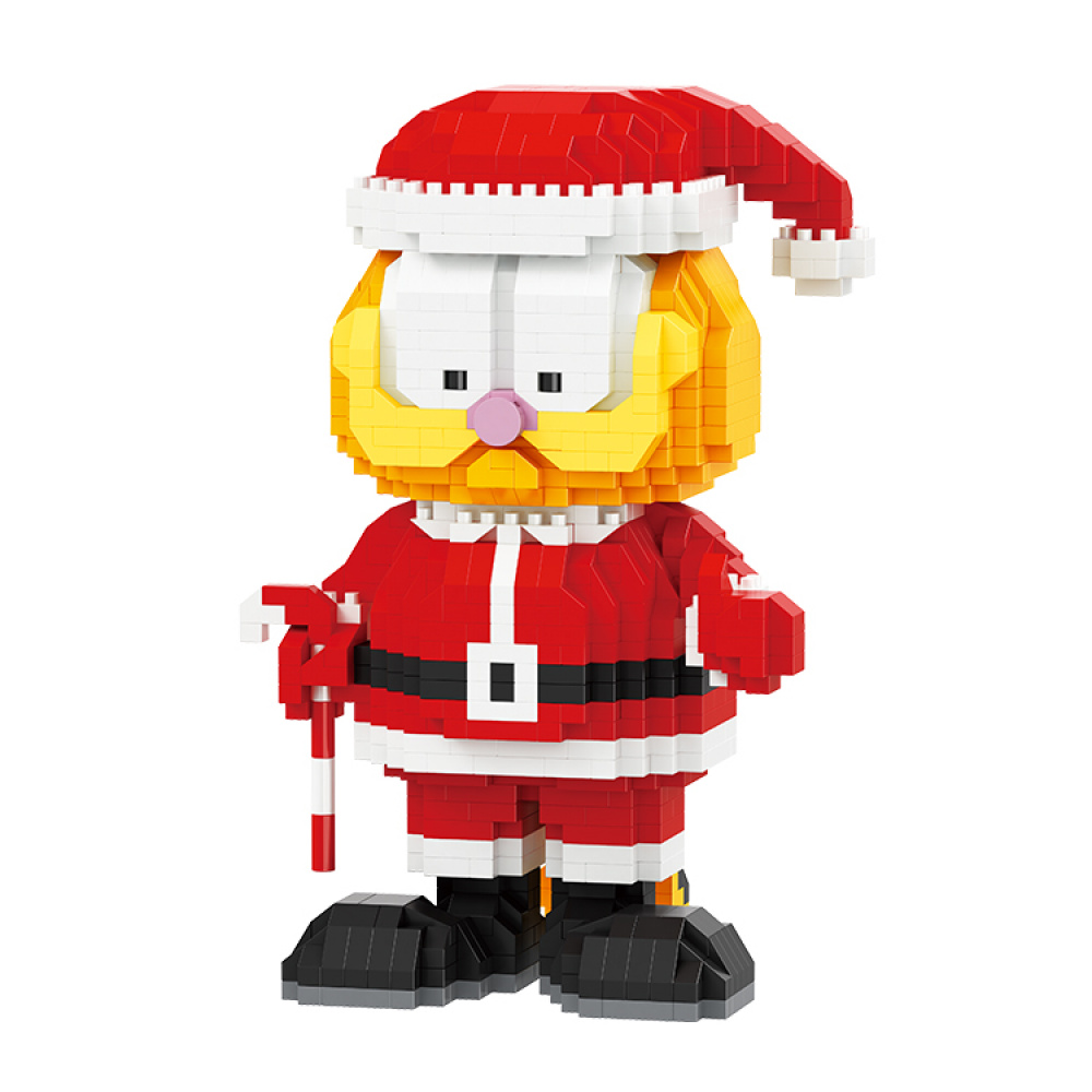 Blocos De Montar Garfield O Gato Papai Noel Balody 14cm - Hype Loja ...