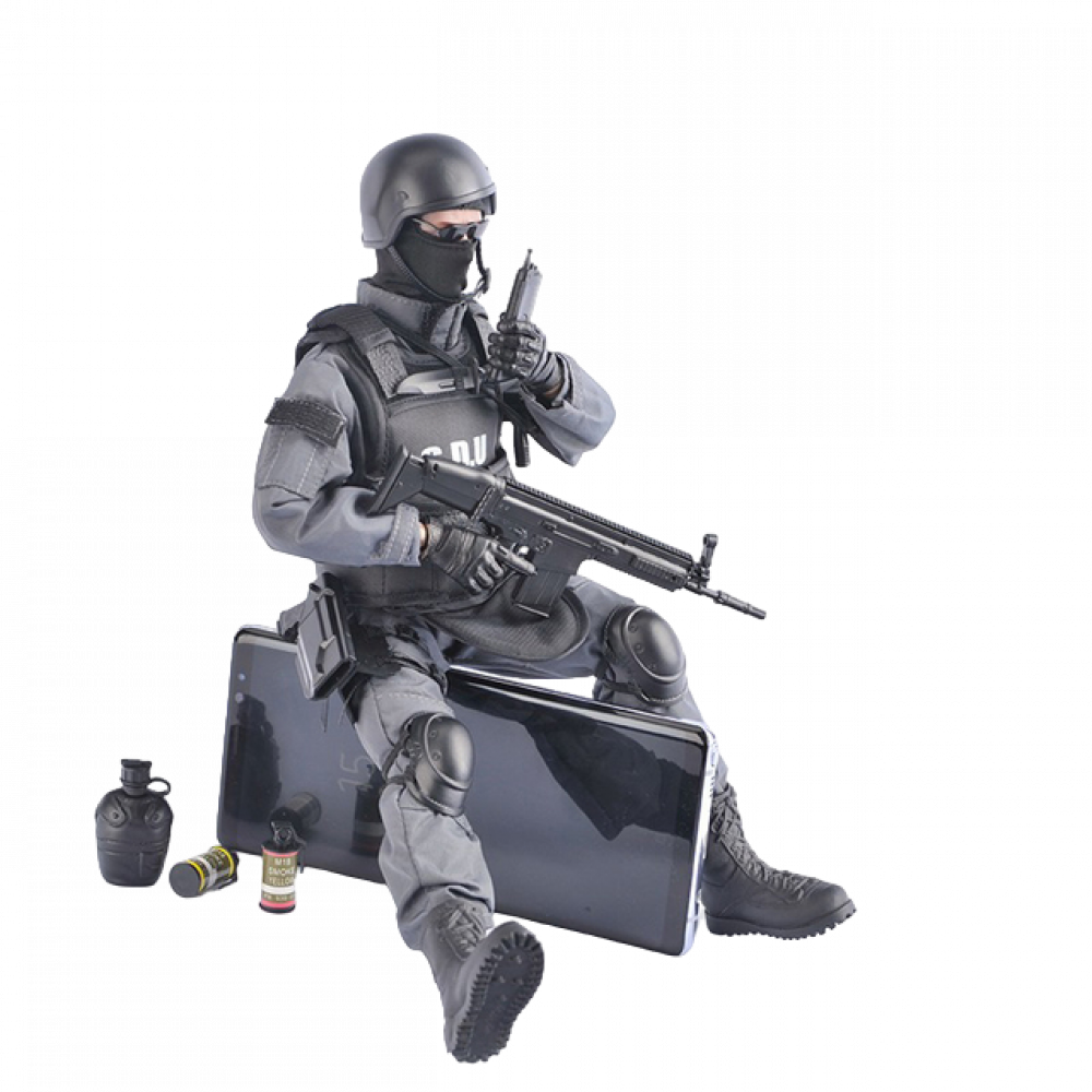 Boneco SWAT Soldado Pm Bope 30cm Articulado c/ Acessórios - Hype Loja © - Os HYPES estão aqui!