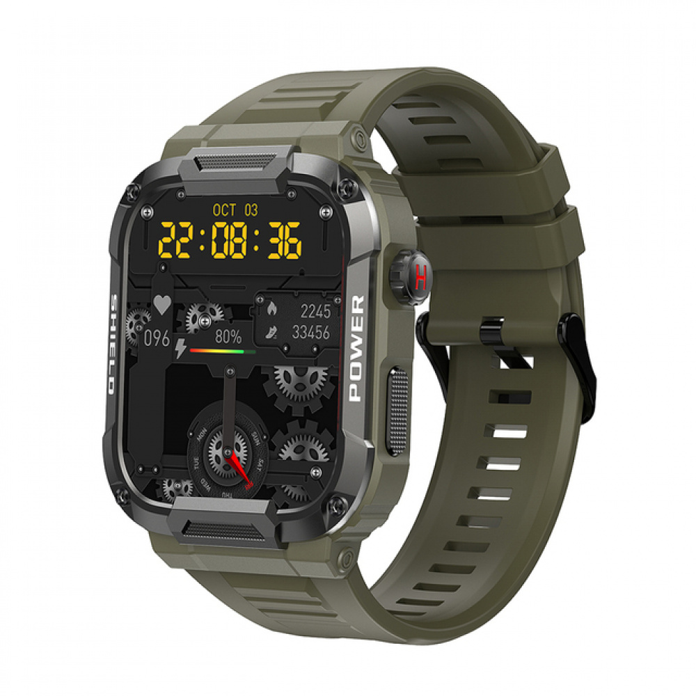 Relógio Inteligente Militar Ip68 Masculino Musgo Smartwatch - Hype Loja ...