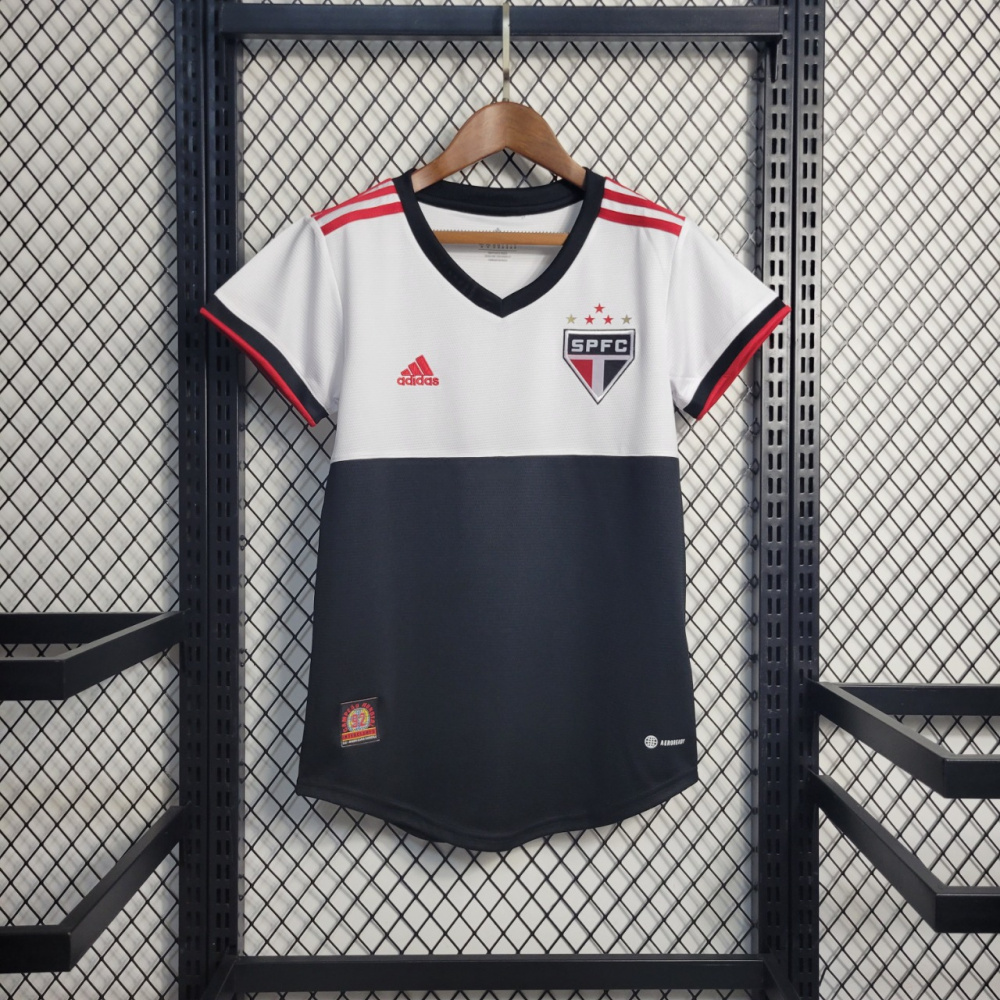 Camisa São Paulo I 22 23 Adidas Feminina Branco Id Sports