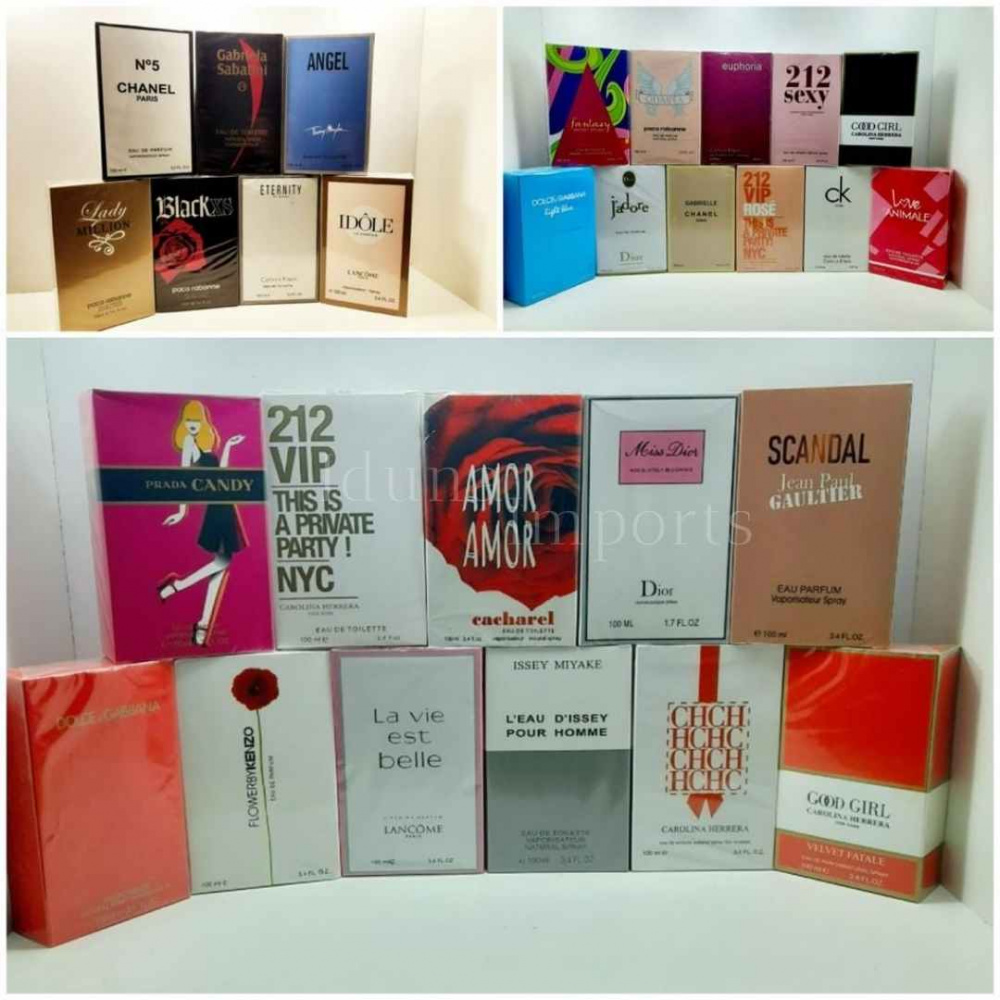 Atacado de Perfumes importados Premium 100 unidades - Idúna Fragrancias