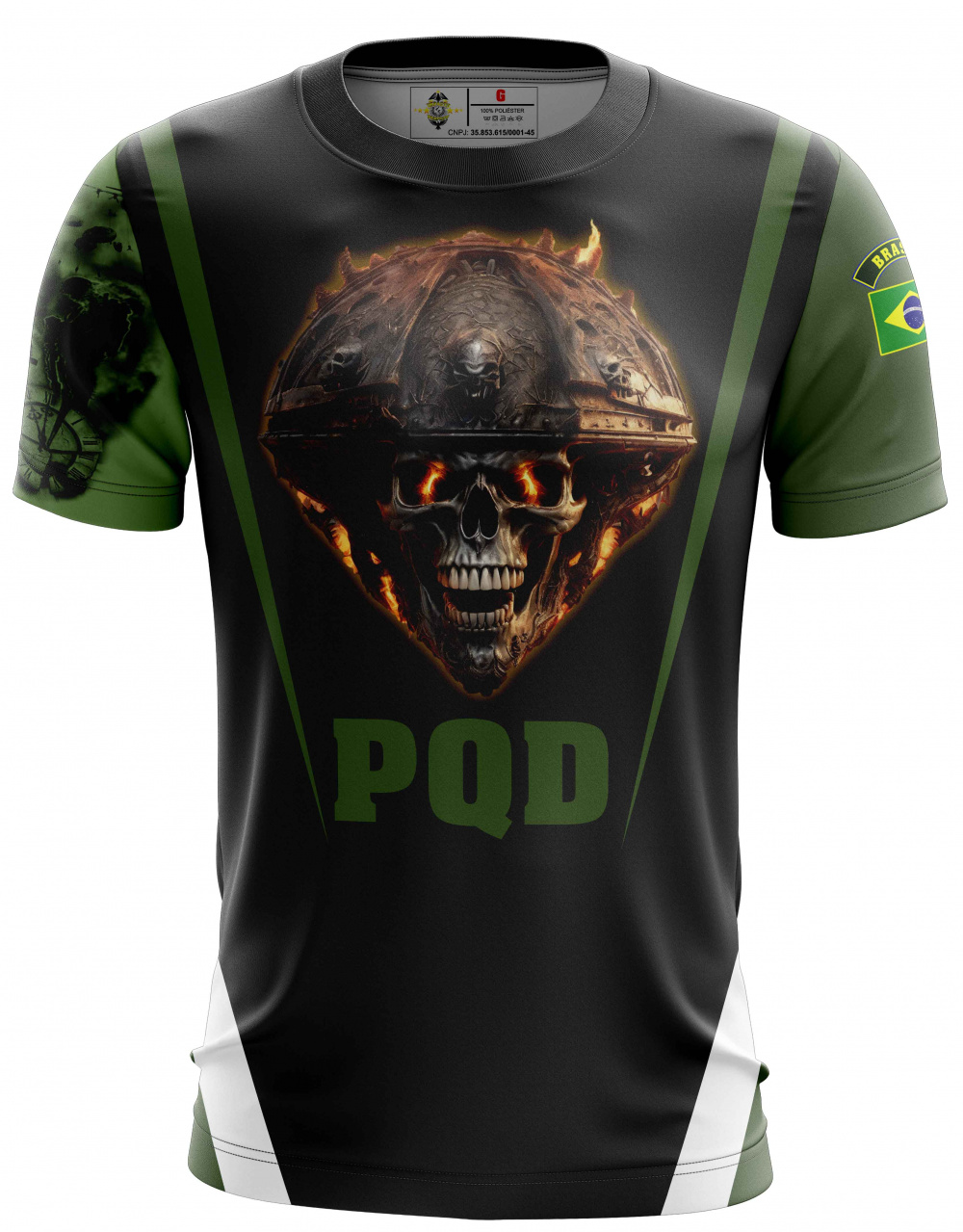 Camiseta Camisa Paraquedista Exercito Brasil Boina Vermelha - IMPACTO PERFECT CAMISETAS