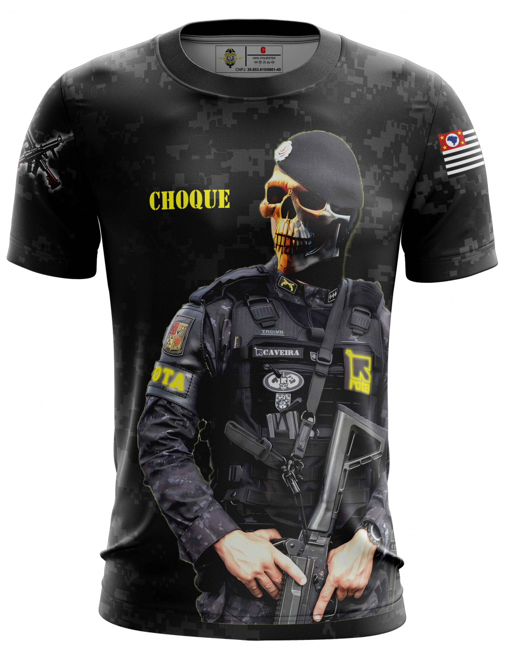 CAMISETA ROTA POLICIA MILITAR SAO PAULO PMSP - IMPACTO PERFECT CAMISETAS