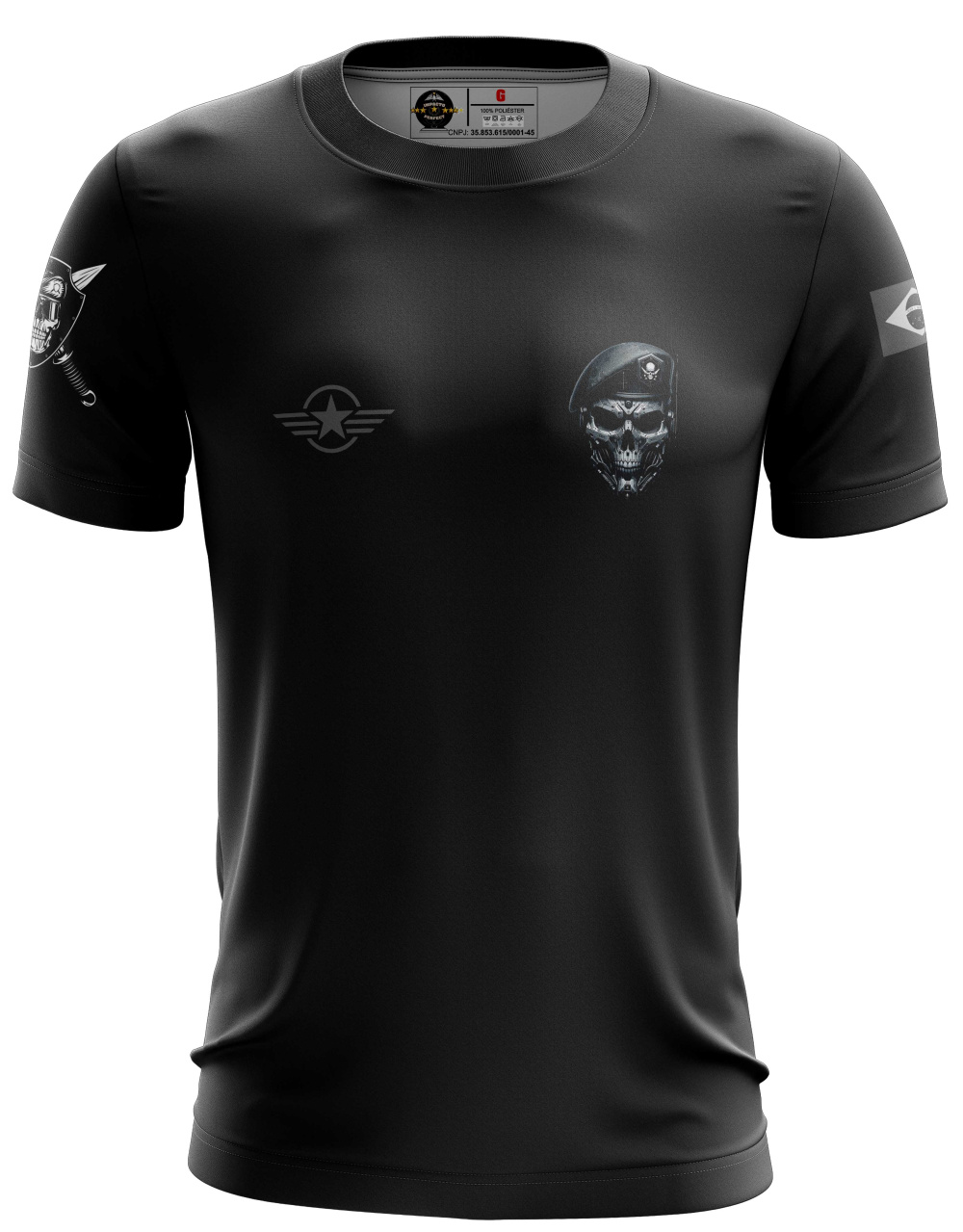 CAMISETA SEGURANÇA PRIVADA VIGILÂNCIA - IMPACTO PERFECT CAMISETAS