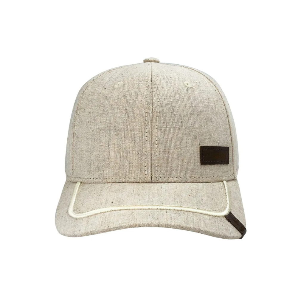 Boné Rhino Size StyleSense Aba Curva Linho Bege - Império Negro