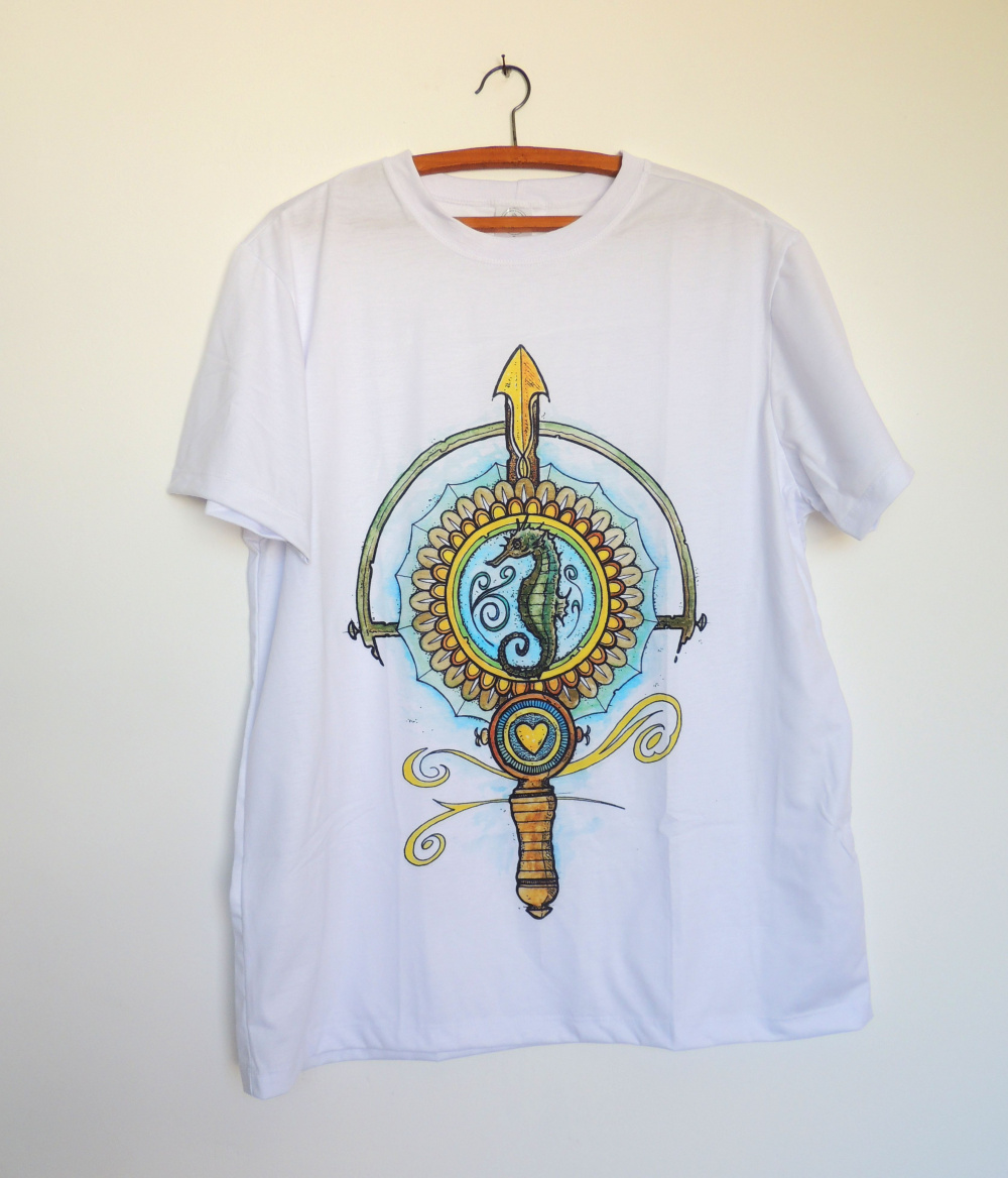 Camiseta Básica Símbolo Logun Edé - Ita Balago - Loja de Artigos Religiosos