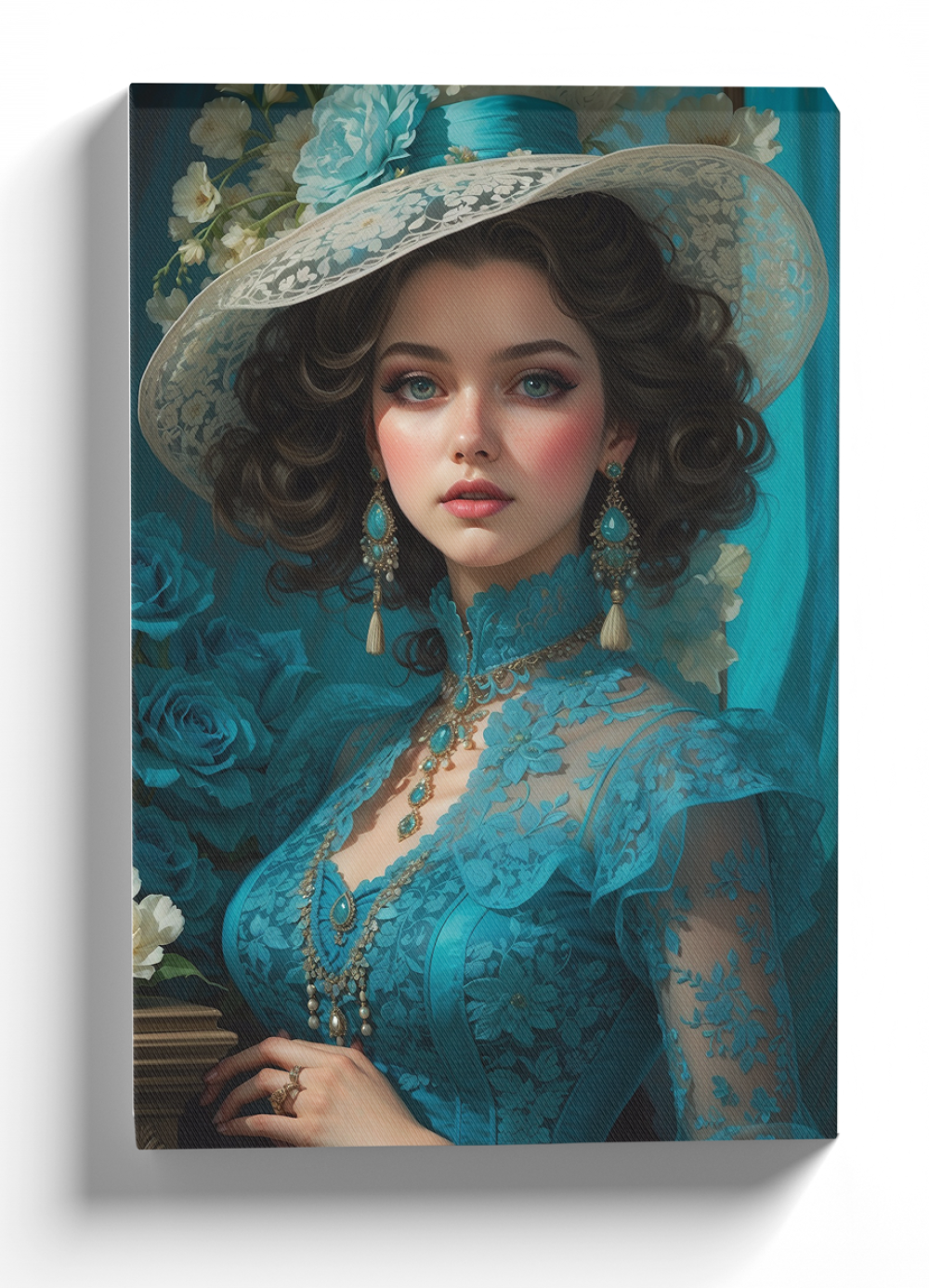 Quadro Belle Époque Azul - Jnana Gita