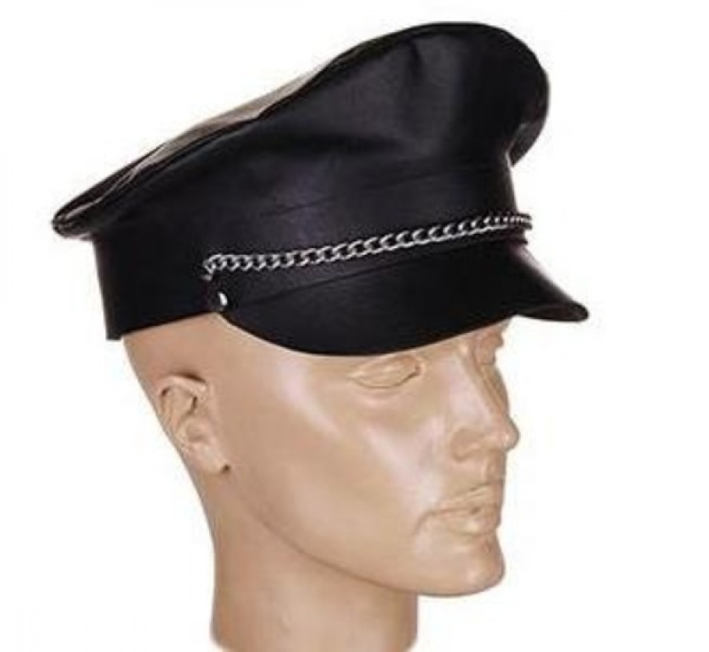 Quepe Estilo Police BO010 Couro Legítimo - Leather in Leather