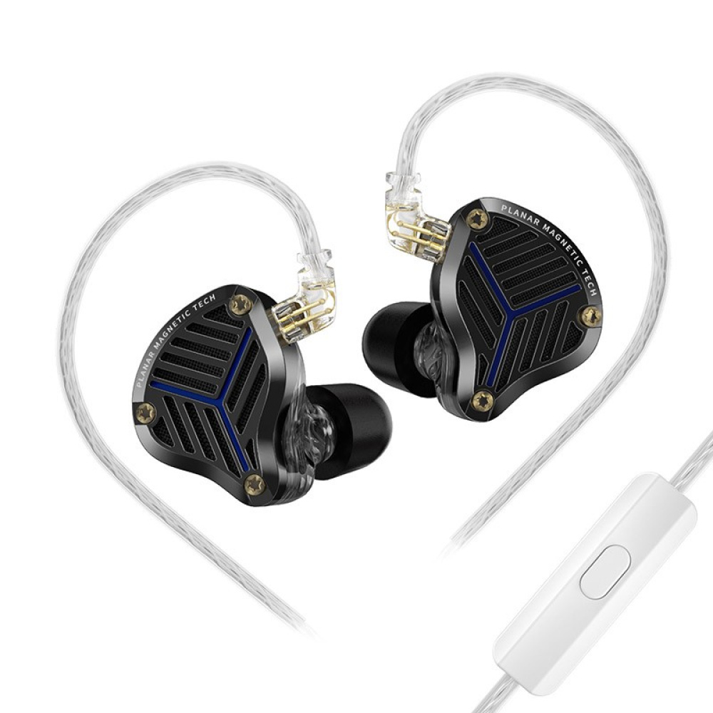 Fones de ouvido com driver planar intra-auricular com fio KZ PRX Fones ...