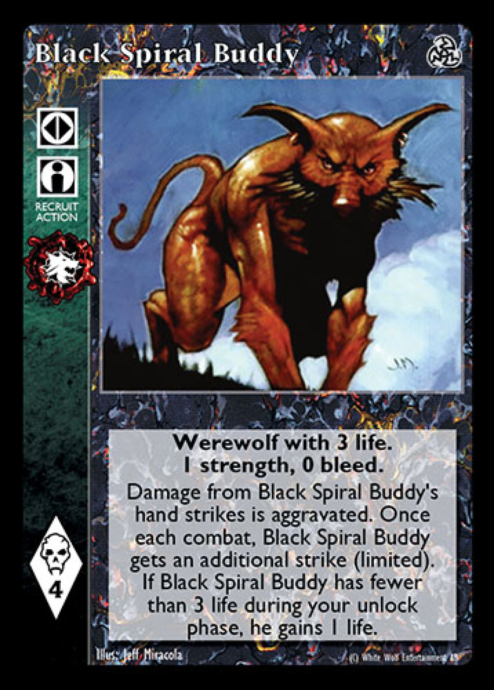 Black Spiral Buddy - JoeStock