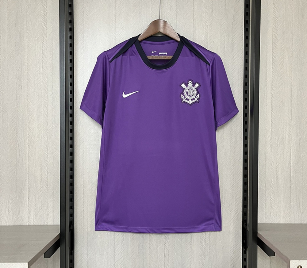 Camisa Corinthians Treino Roxa 25/26 - Modelo Torcedor - JRocha Store