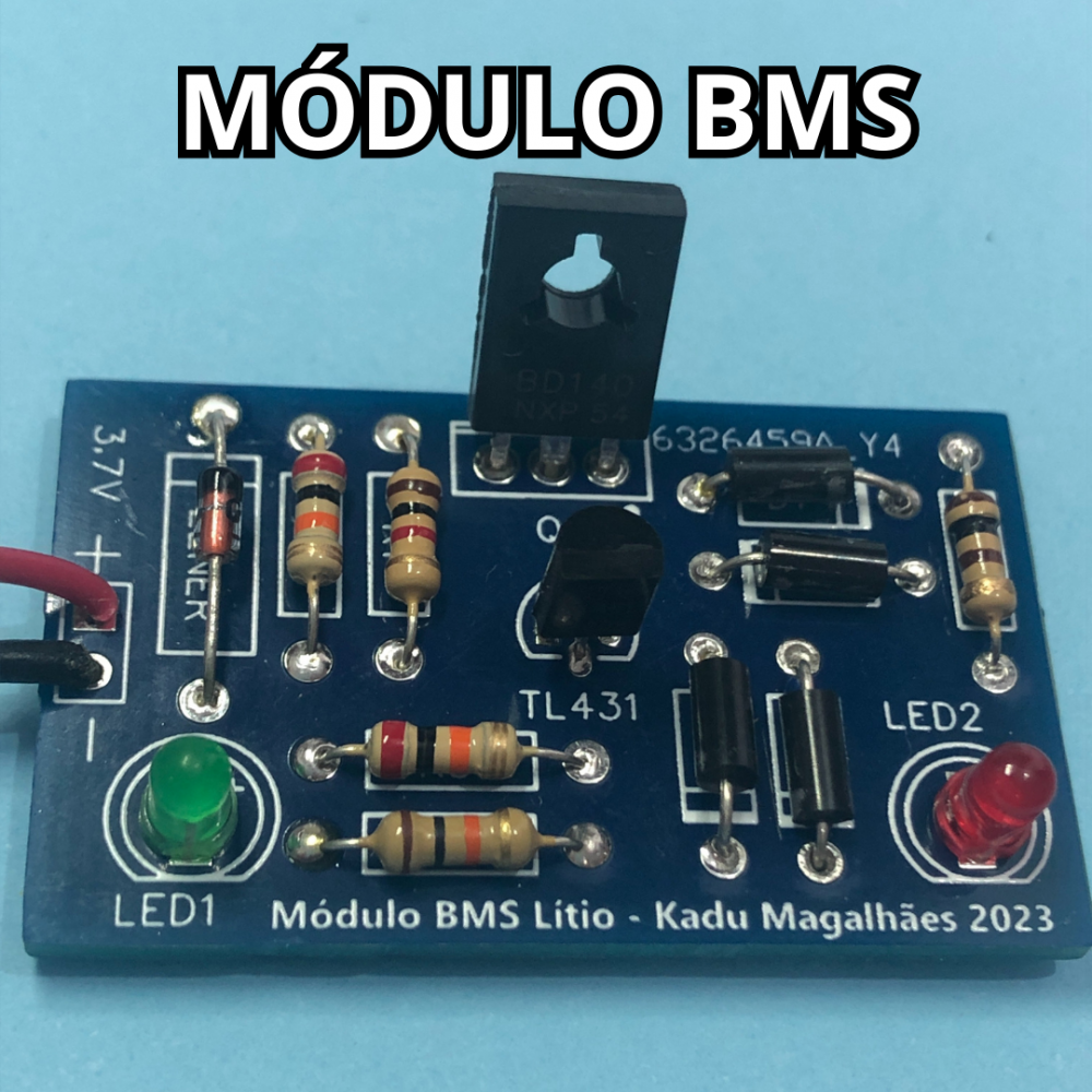 Kit para Montagem do Módulo BMS para Bateria 12v 3S (Somente as 3 ...
