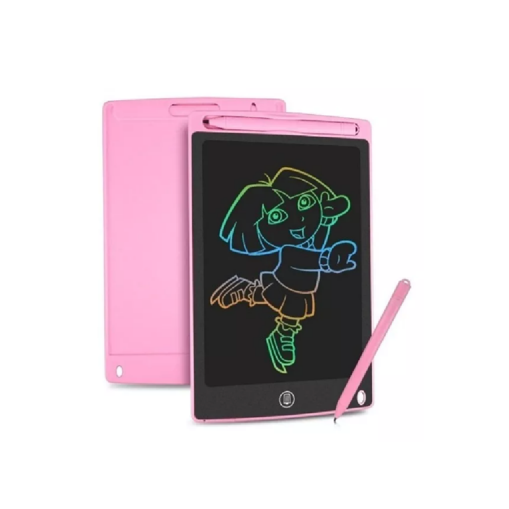 Quadro Tablet Digital Mágico Educativo Caneta Neon Lousa Cor Rosa ...