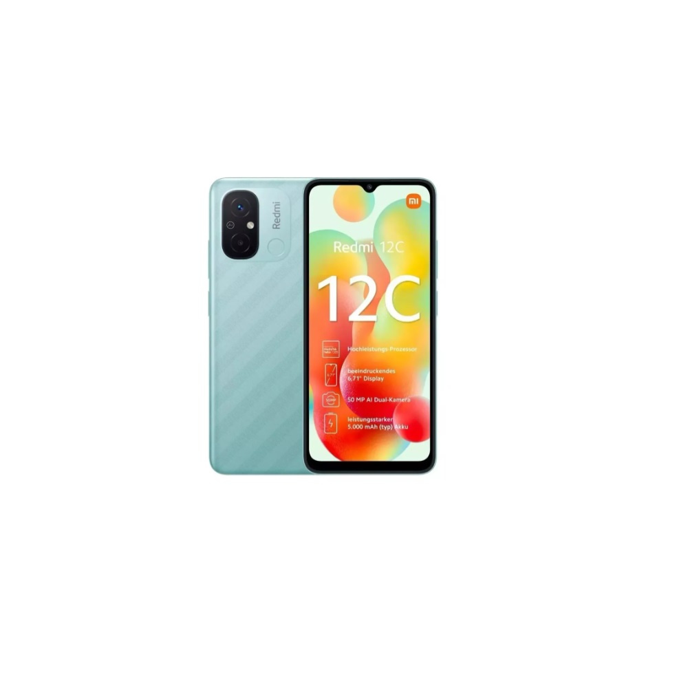 Xiaomi Redmi 12C Dual SIM 128 GB mint green 4 GB RAM - KAJES ELETRÔNICOS E VARIEDADES